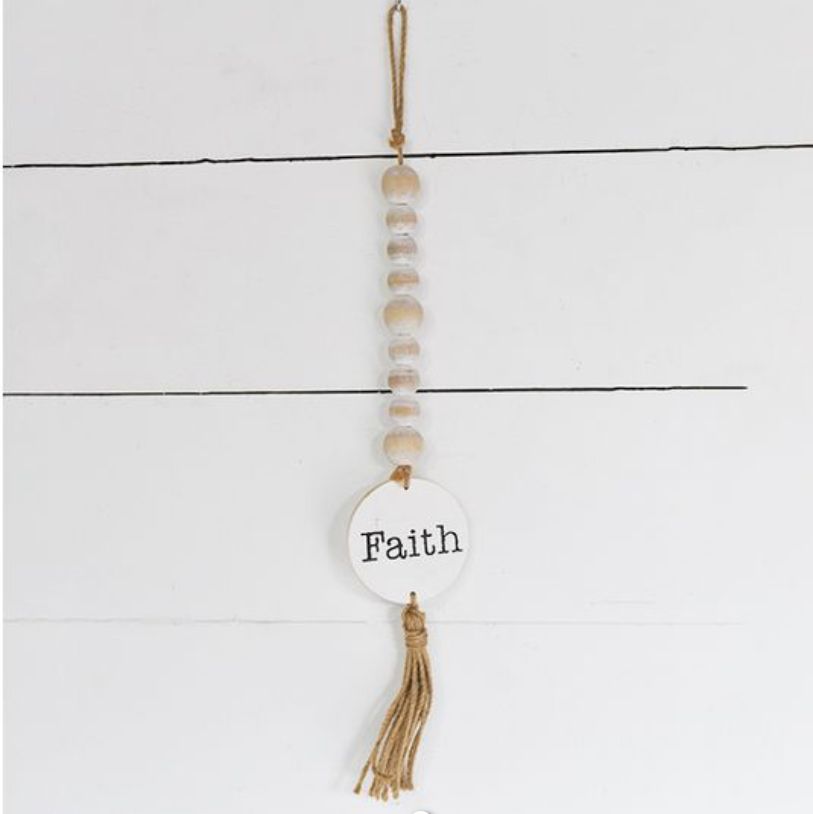 Faith Beaded Hanger 11" Long – DBC Home Decor