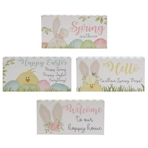 Easter block sign 6" Wood – DBC Home Decor