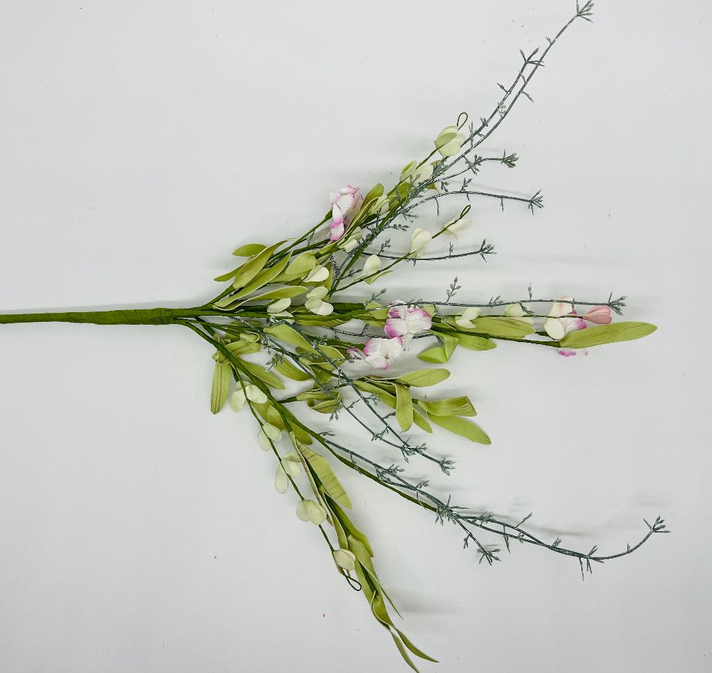 Pastel Floral & Greenery Pick 16" – DBC Home Decor