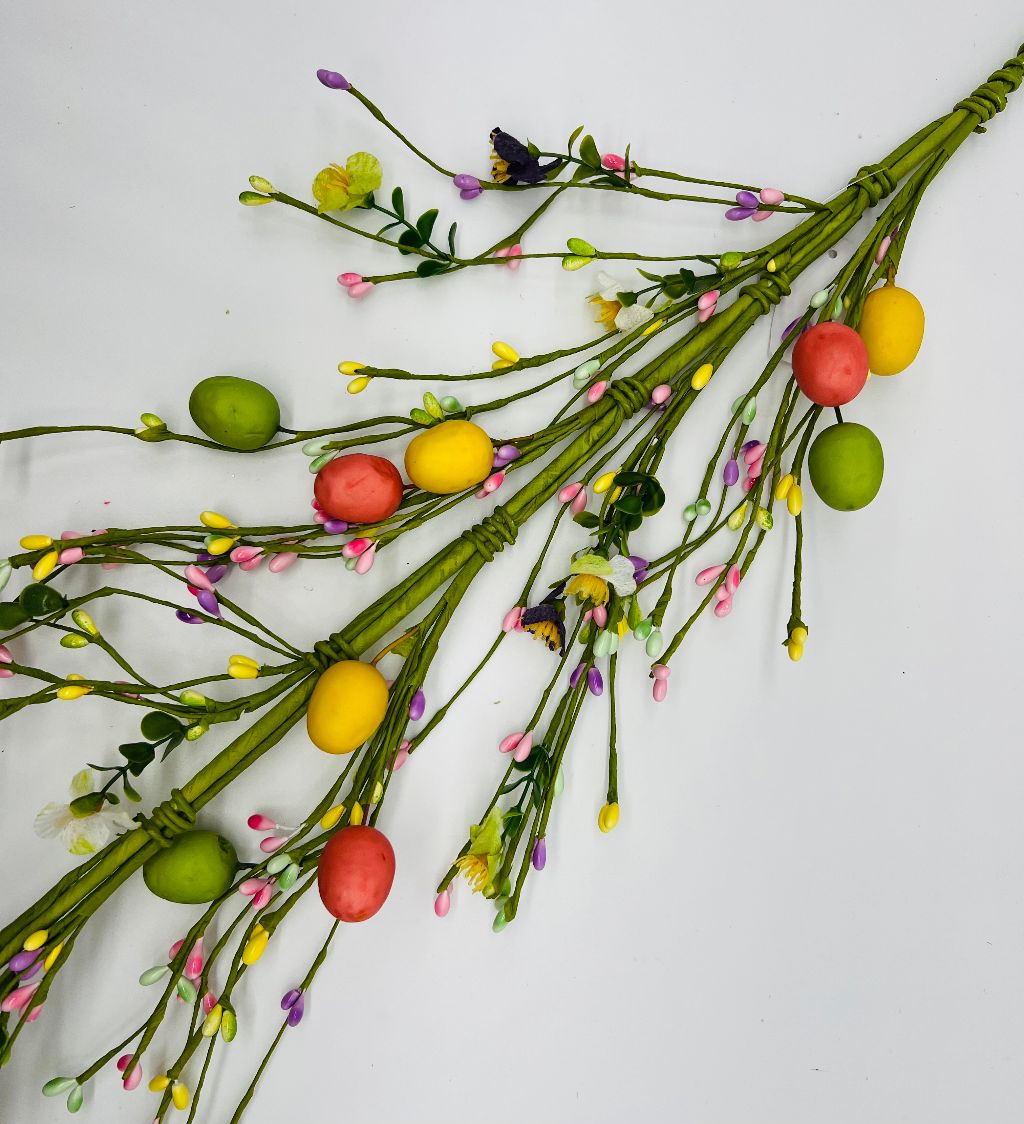 Easter Egg & Berry Garland 4.5 Feet – DBC Home Decor