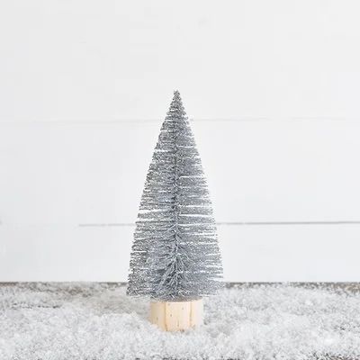 Silver Glitter Tree 11" – DBC Home Decor