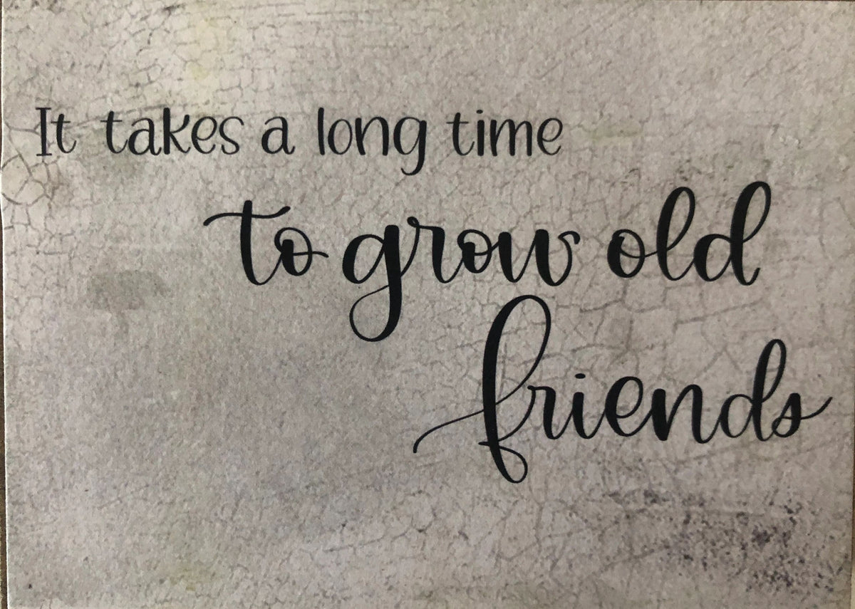 It takes a long time.. 3 x 4 Block Sign – DBC Home Decor